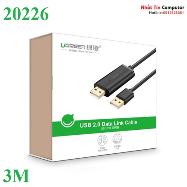 Ugreen 20226 Genuine 3m Long Data Link USB 2.0 Cable | Shopee Philippines