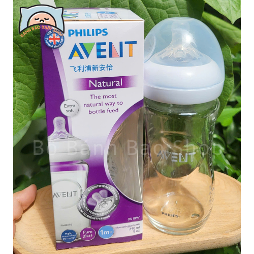 Phillips Avent Natural glass milk bottle 120ml 240ml made in france ...