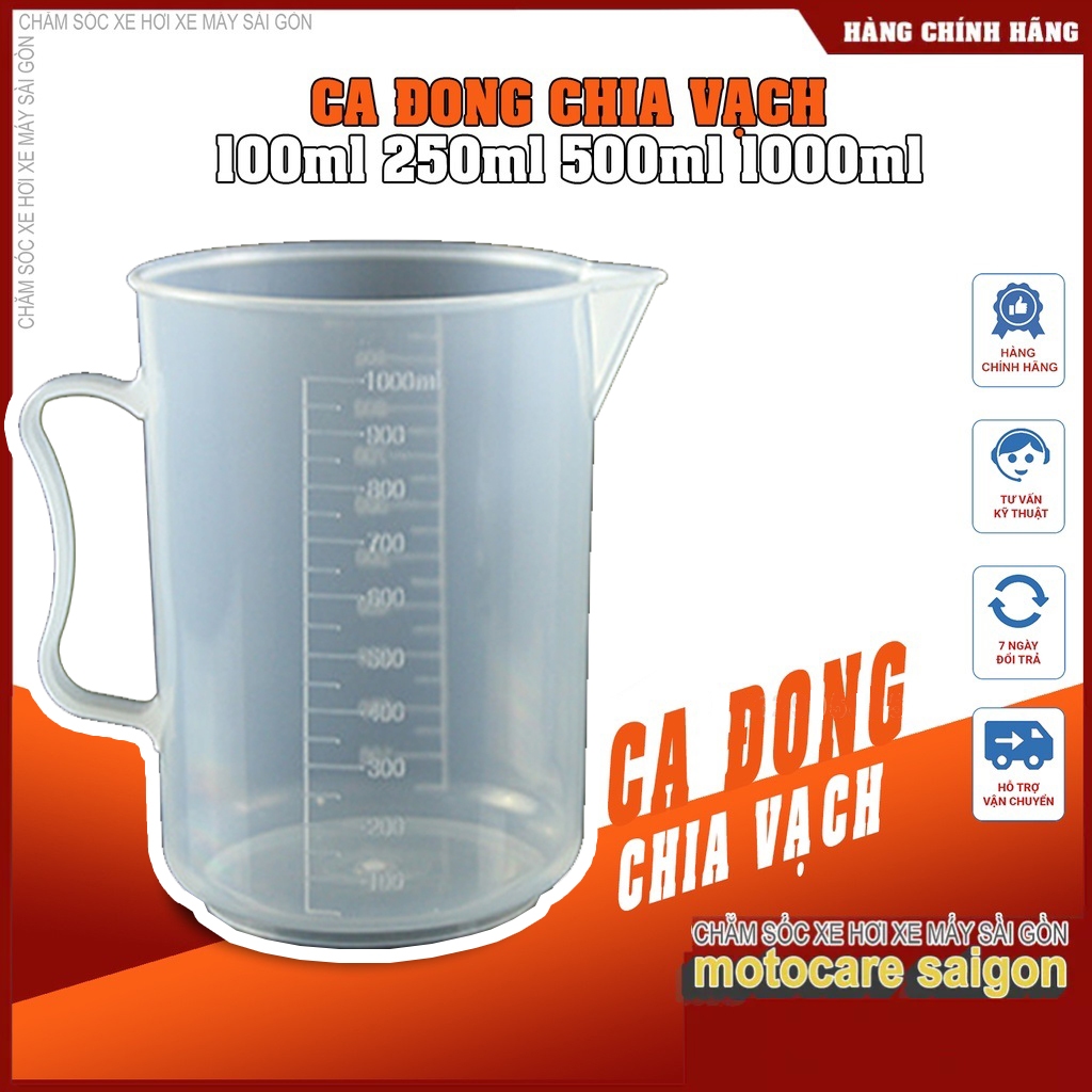 Graduated measuring cup used to measure motorbike oil change 100ml ...