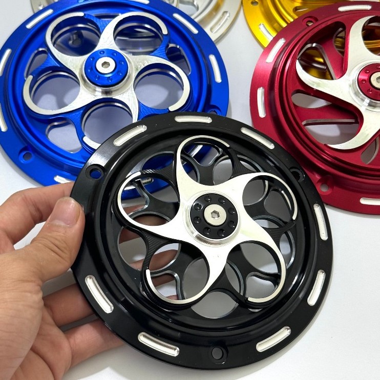 Full CNC Rotating Fan Cover Mounted Vespa, Vario, Vision, Scoopy, SH ...