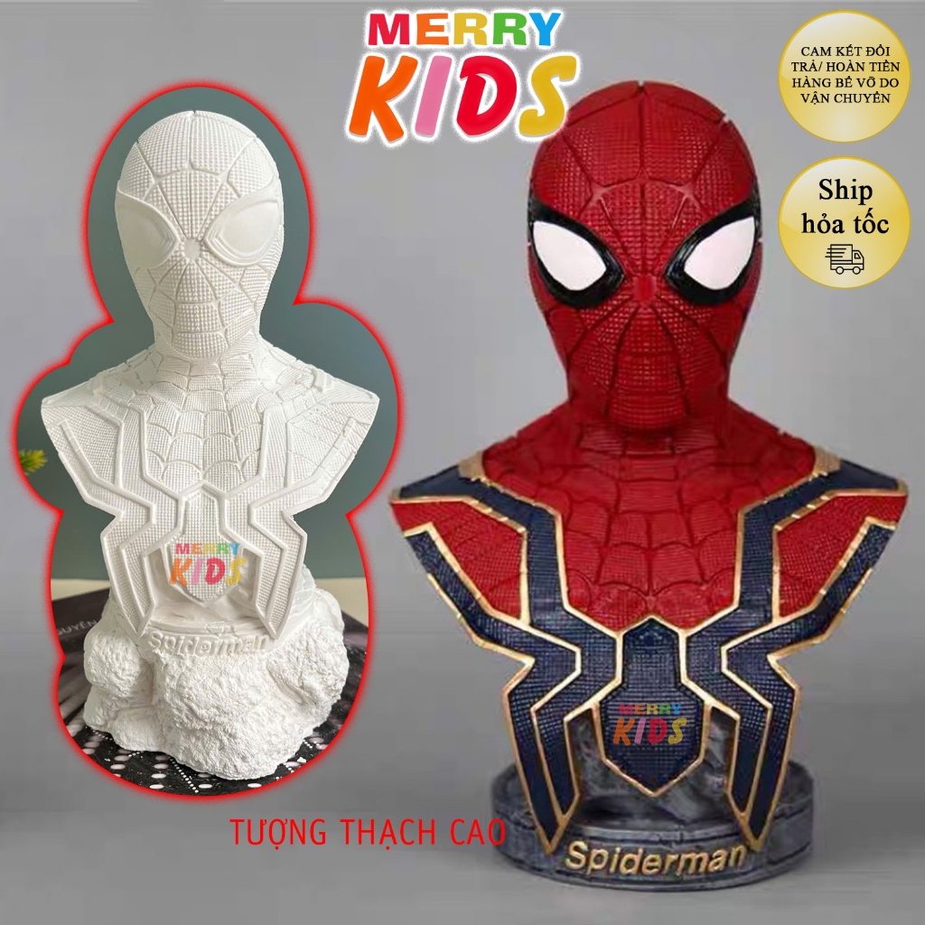 Spiderman Plaster Statue, Marvel Superhero, Large Size, 21cm Height ...