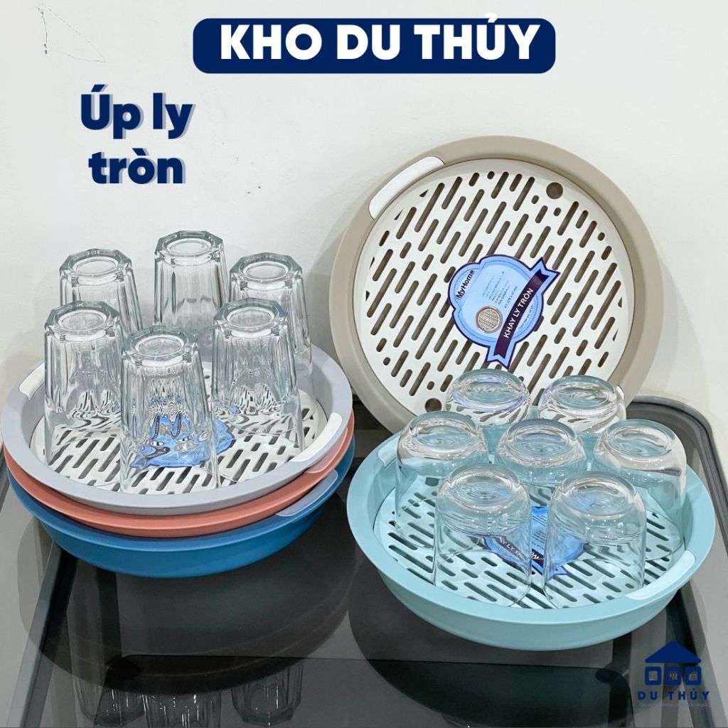Round plastic cups in gray, beige, pink, blue, beige, virgin PP plastic ...