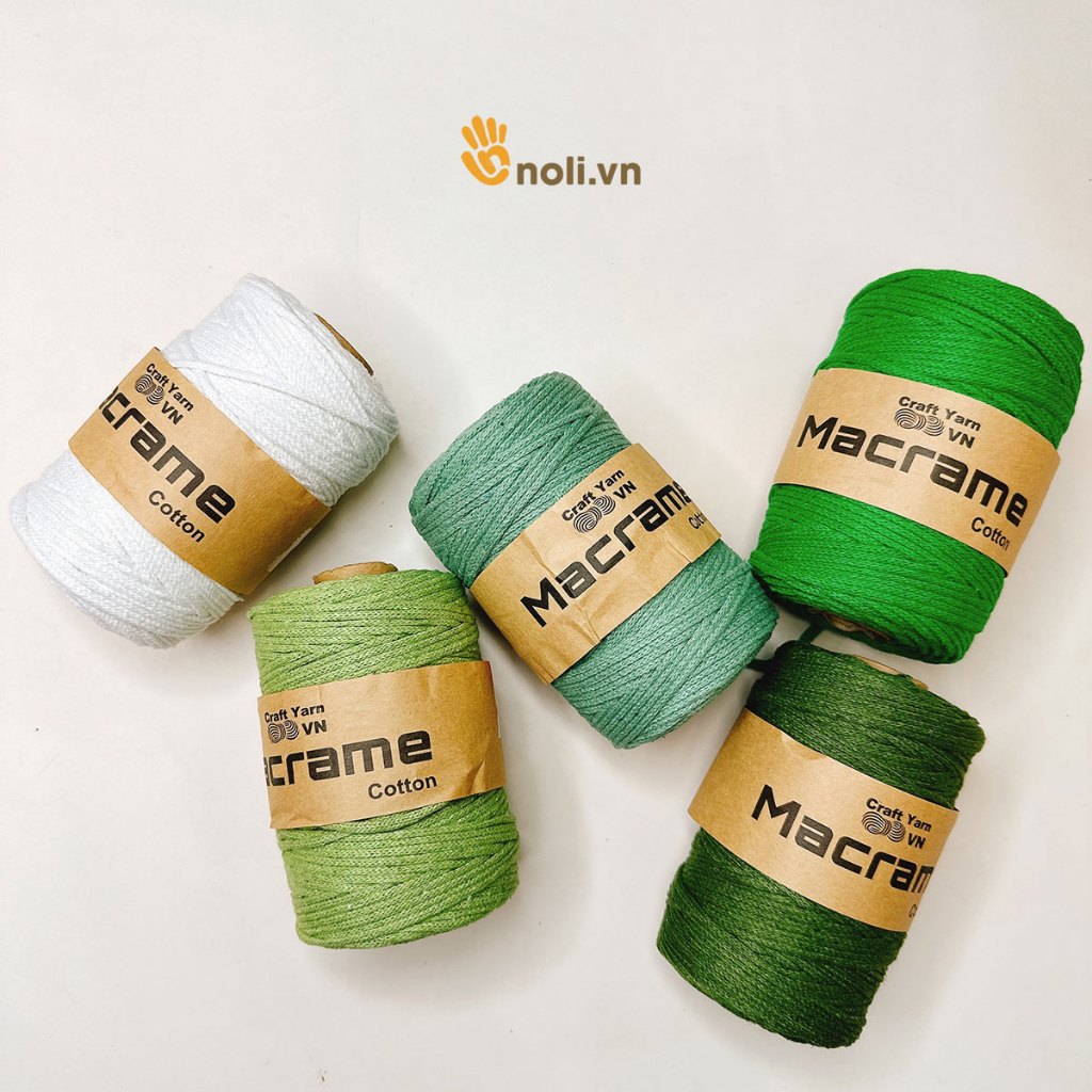 3mm Macrame cotton rope Craft Yarn VN specializes in CNY ropes, bag ...