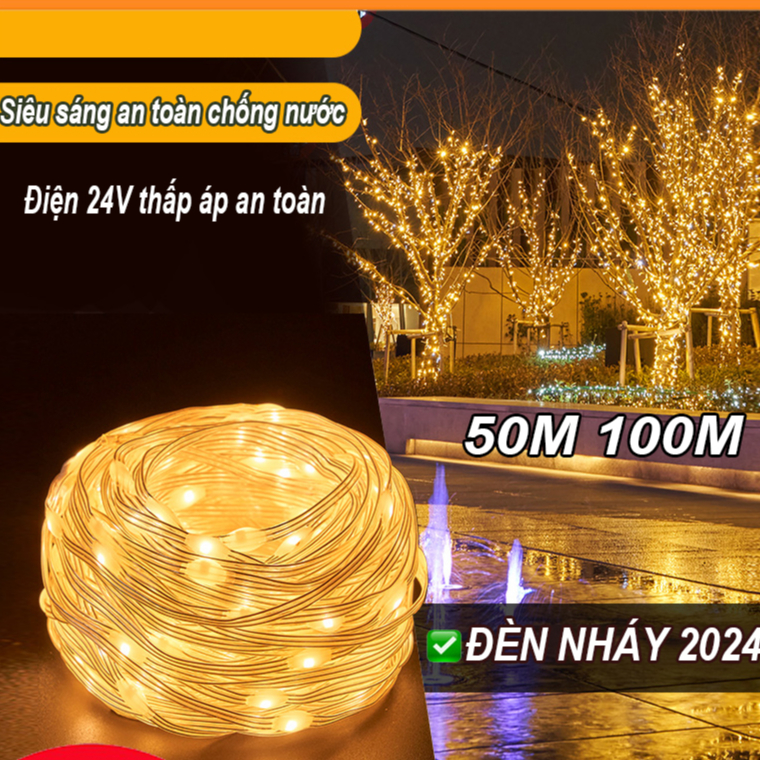 Super bright, super waterproof 24V 50M 100M flashing light string used ...