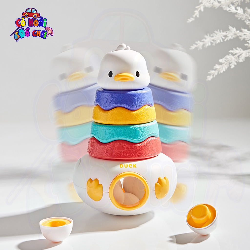 Toy Duck Tower 4 in 1 Stacked 6 Floors, Flipped, And Grafted Eggs To ...