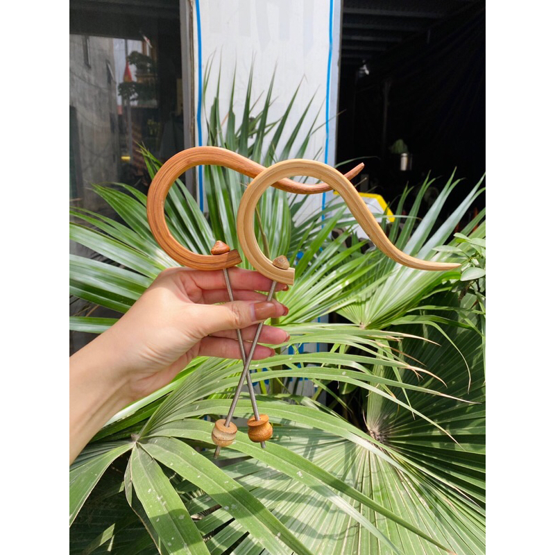 Monolithic old bamboo hooks for bird cages of crested warblers and ...