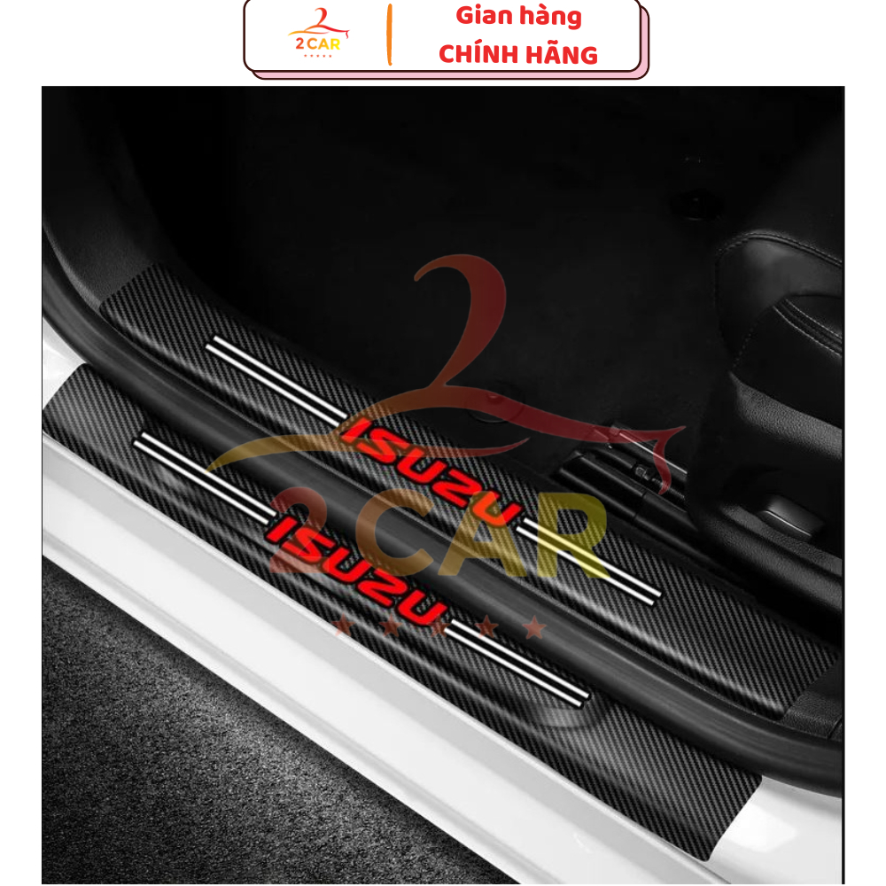 Carbon Texture Sticker, Anti-Scratch decal to Protect Door Steps, Rear ...
