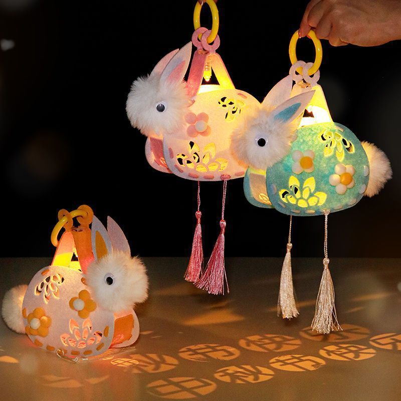 Rabbit Lantern DIY DIY DIY DIY With Led Moonlight Latest Model 2024 ...
