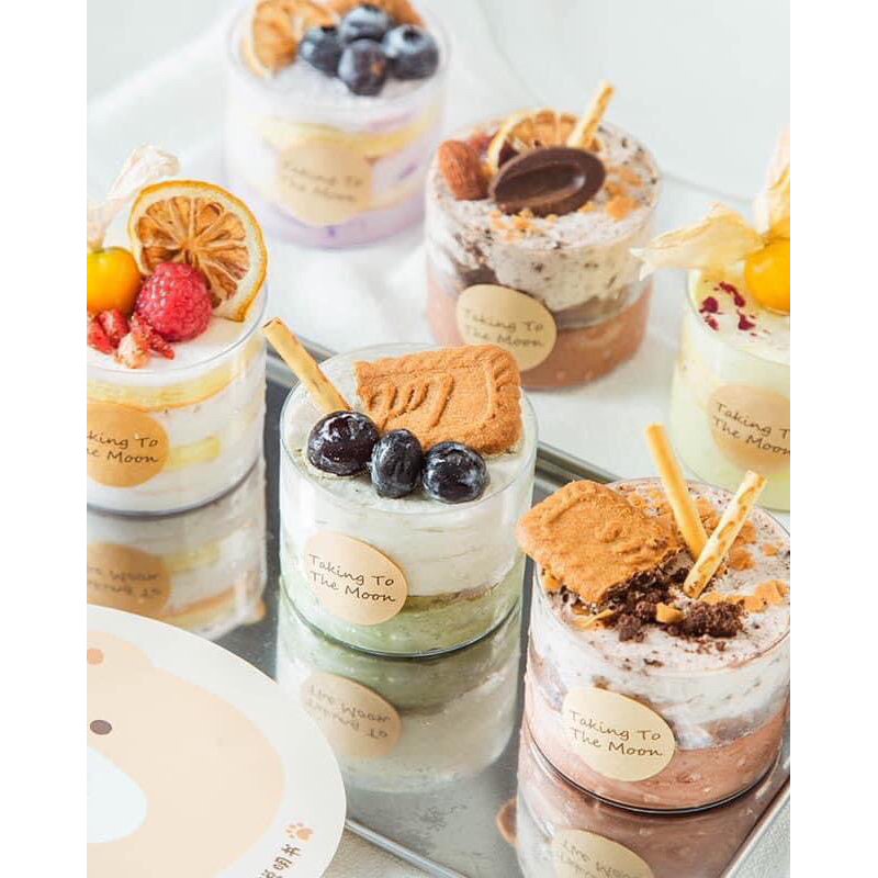 Combo 10 200ml Cylinders, tiramisu Cups, pana cotta Cups | Shopee ...