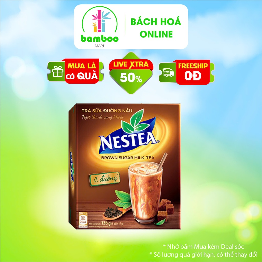 [Nestea] Nestea Brown Sugar Milk Tea Box - 8 packs / box | Shopee ...