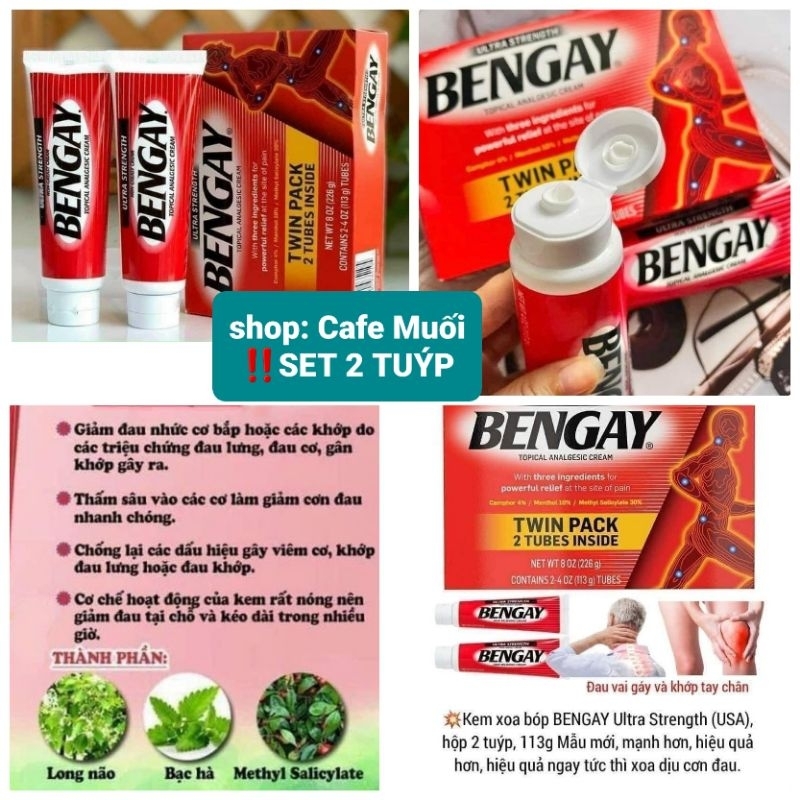 ULTRA STRENGTH BENGAY PAIN RELIEF CREAM (1 BOX/ 2 TUYP) | Shopee ...