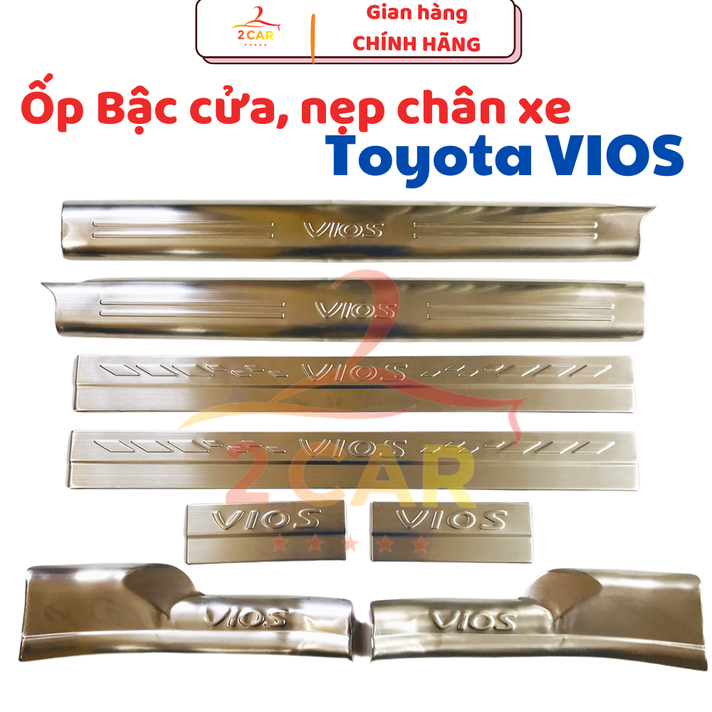 Interior and Exterior Door Step Covers for Toyota Vios 2014- 2017 ...