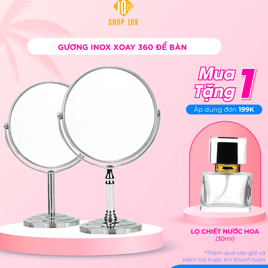 Desktop mirrors, makeup, accessories for women to look at beauty ...