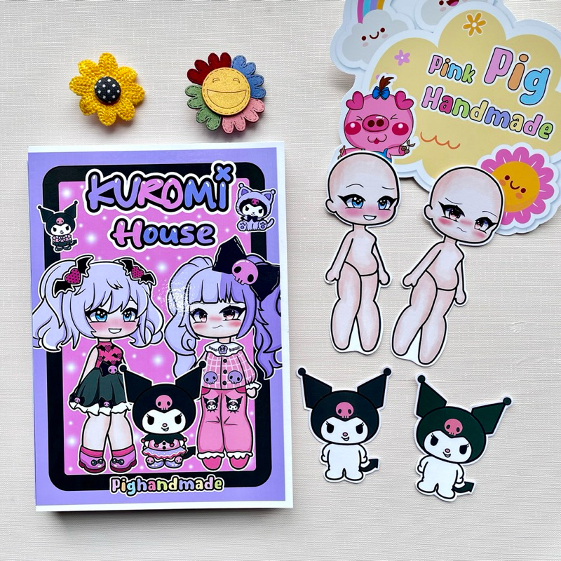 Kuromi X Gacha house peel-and-stick toy - Paper doll | Shopee Philippines