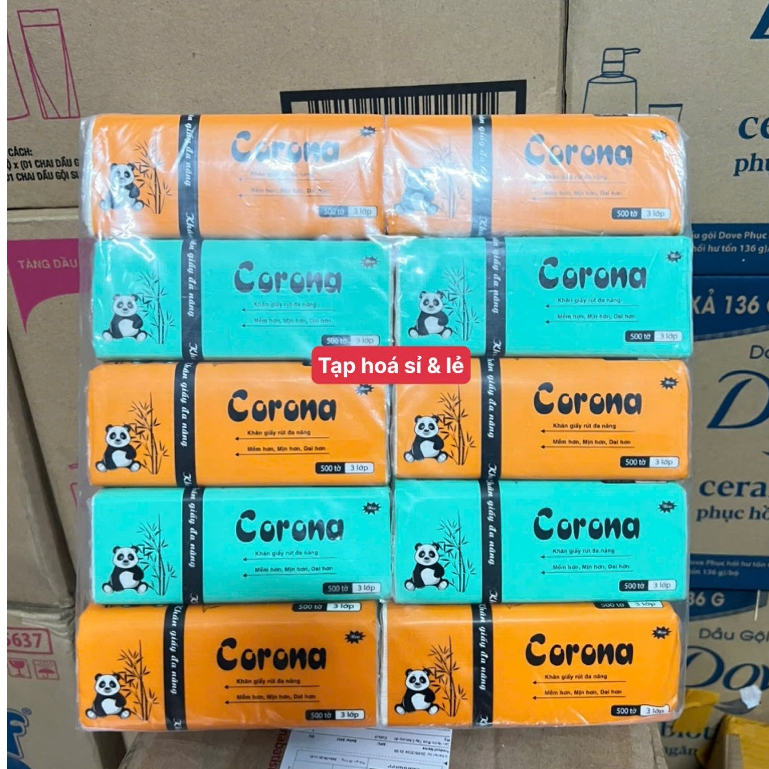 10 packs of 3-layer corona small paper (pack of 500 sheets) | Shopee ...