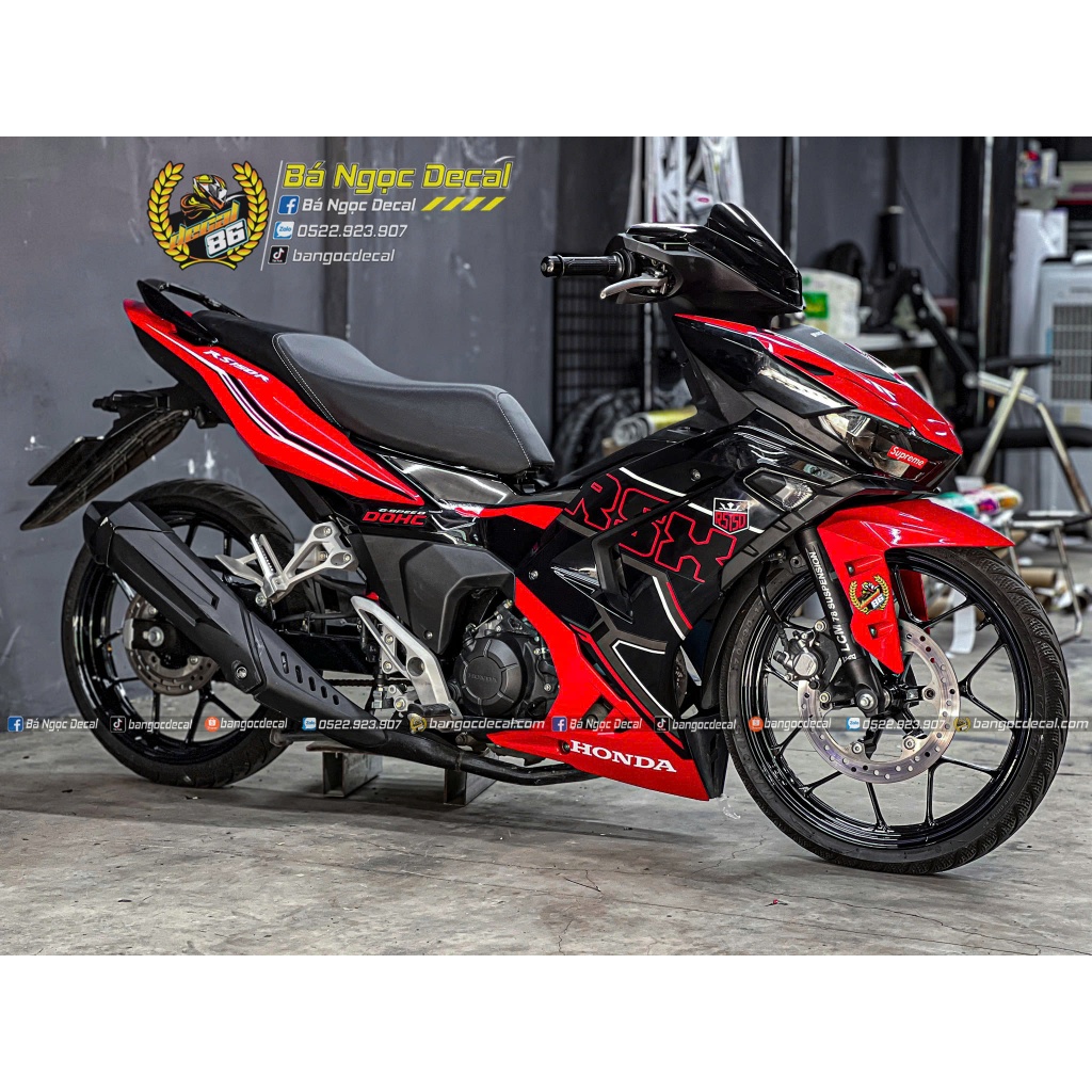 Rsx REMOVABLE STICKER FOR WINNER X V3 RED BLACK 2024 | Shopee Philippines
