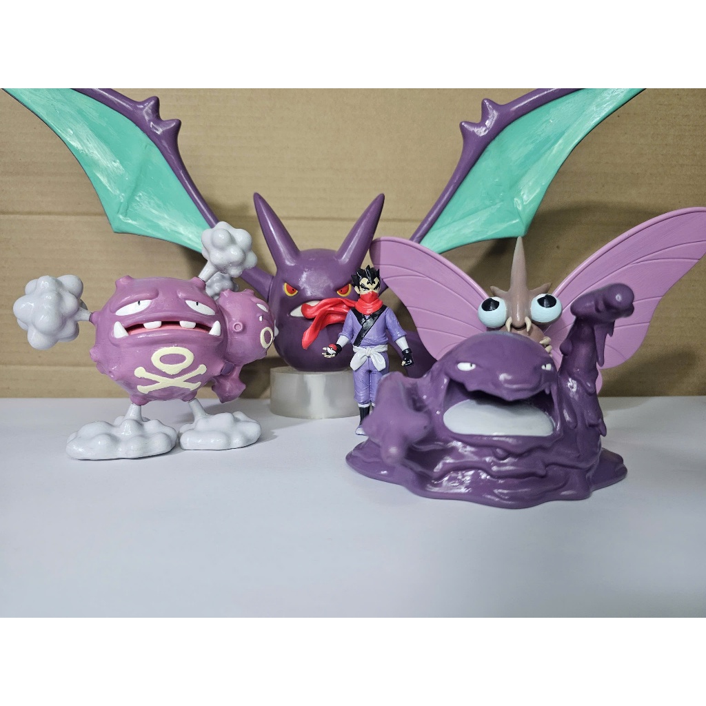 Pokemon model (Koga-Weezing-Muk-Venomoth-Crobat) (1:20 scale) handmade ...