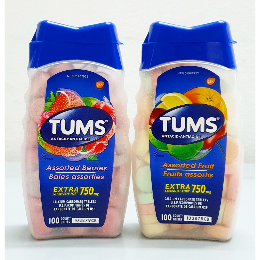 Date 1/28 - Tums fruit-flavored lozenges to support digestion, bottle ...