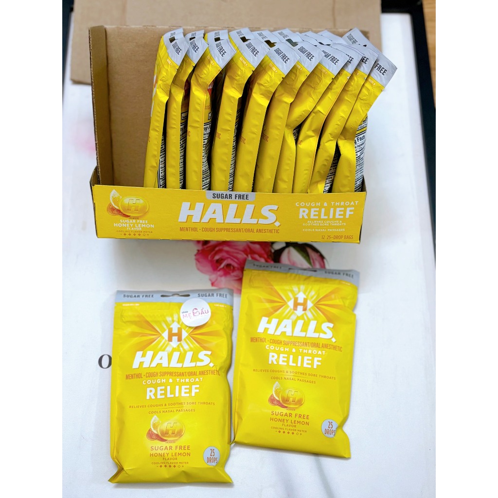 25 HALLS TRIPLE SOOTHING ACTION Cough and Sore Throat Candy - LEMON HONEY FLAVOR | Shopee ...
