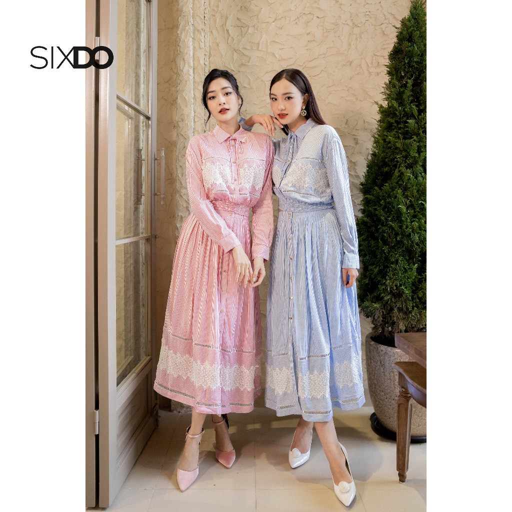 Sixdo Lace Midi Woven Skirt ( Gathered Midi Woven Skirt) | Shopee ...