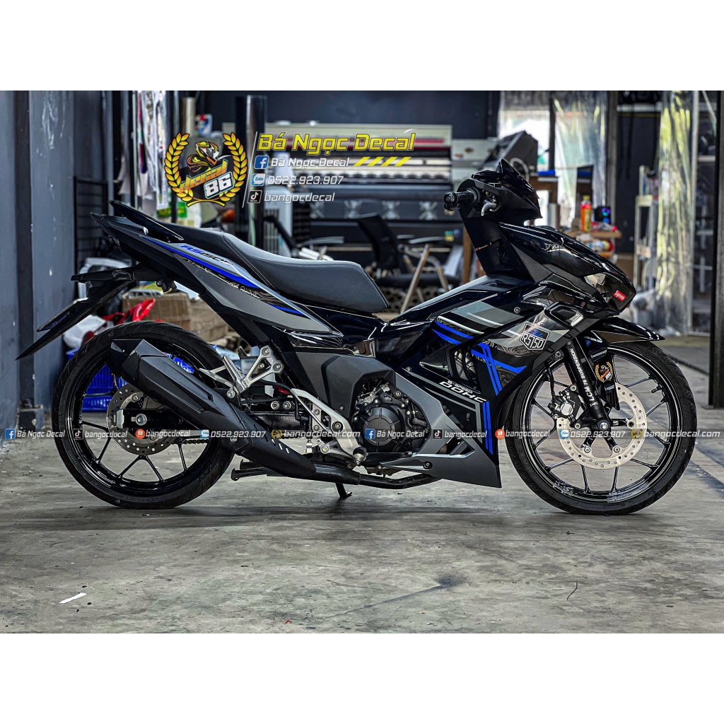 Rs150r REMOVABLE STICKER FOR WINNER X V3 BLUE BLACK SILVER 2024 ...