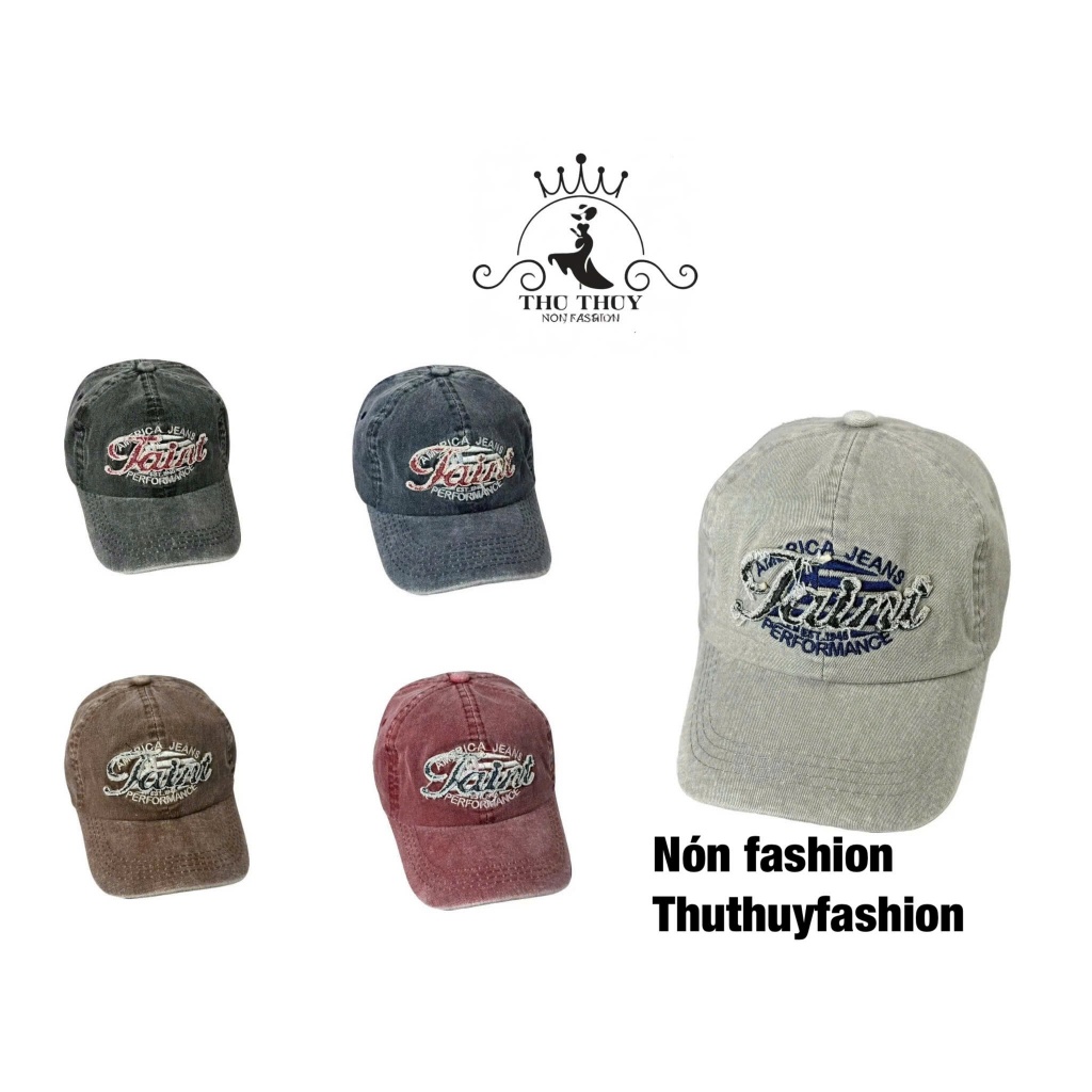 Cap - Soft form men's hat with dusty jean lettering - unisex - dusty ...