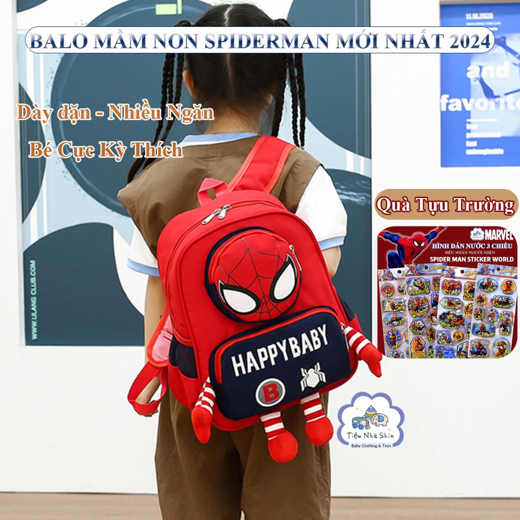 Spiderman backpack for preschool children - Cool Spiderman superhero ...