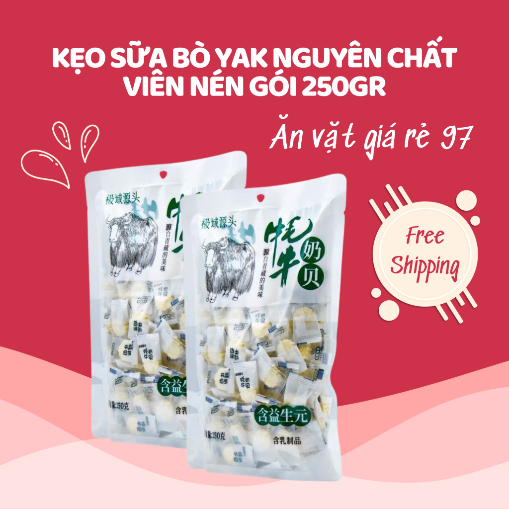 Pure Yak Cow's Milk Candy Tablets 250gr Package - Cheap Snack 97 ...
