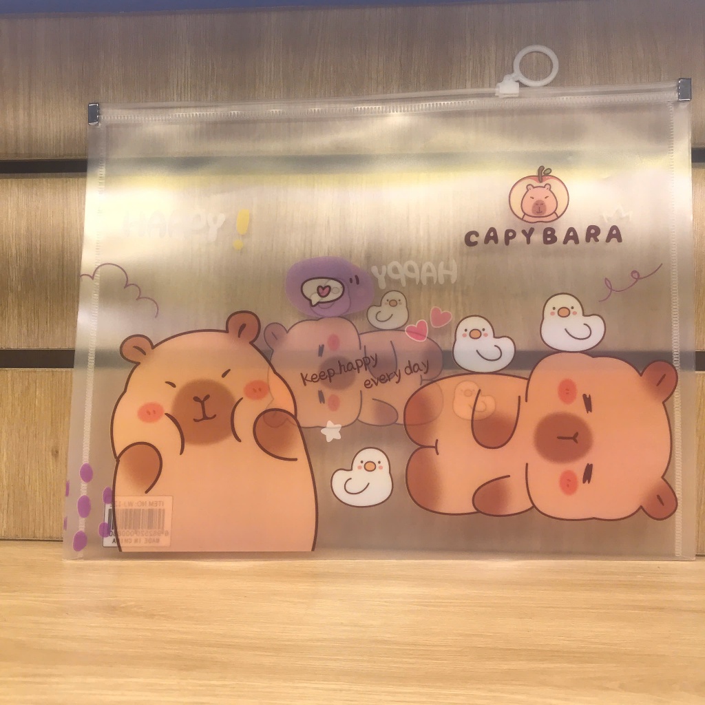 A4 CAPYBARA zippered folder (vpp Thinhphat) | Shopee Philippines