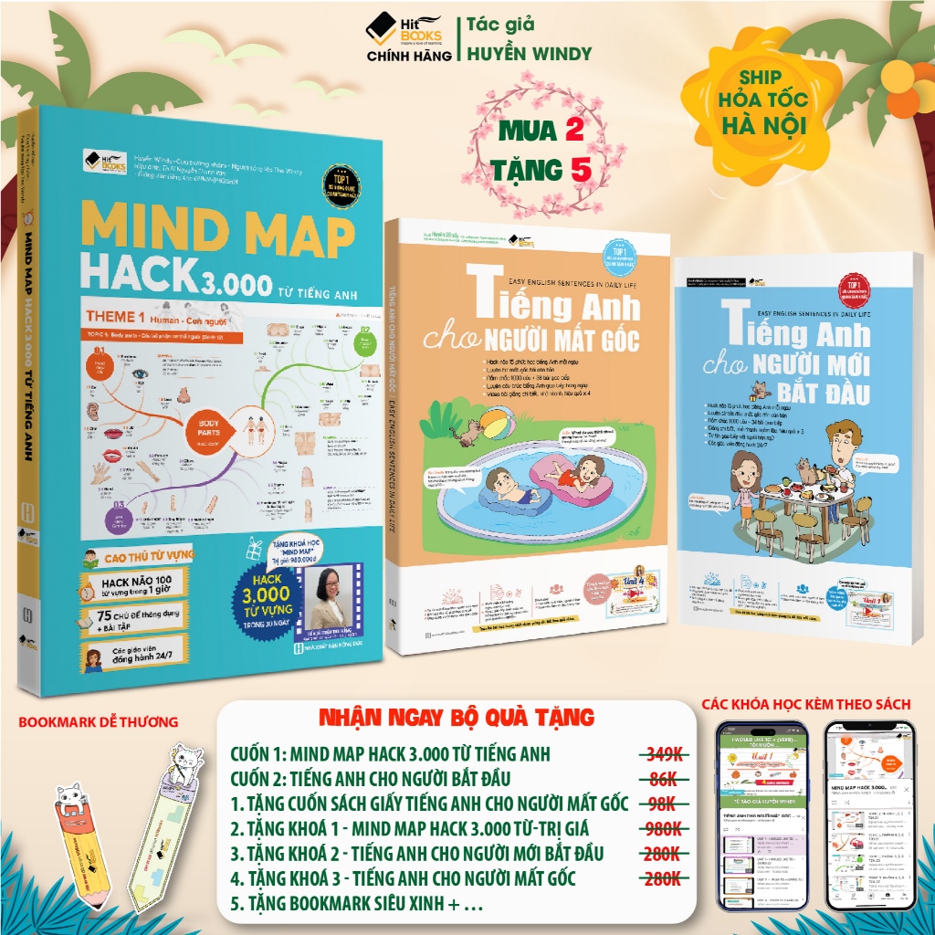 Book Combo 3 Mind Map 3000, English for beginners and English for ...