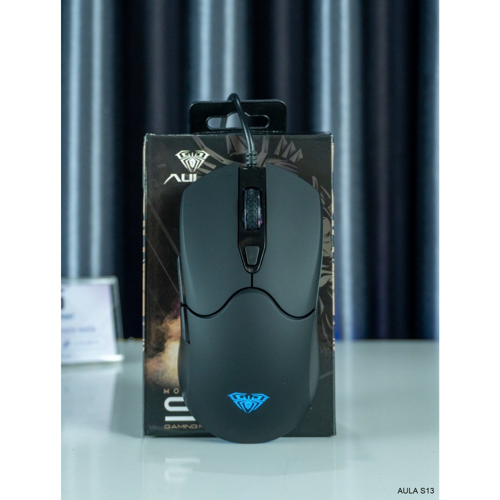 Aula S13 Wired Gaming Mouse black | Genuine Rainbow Led | Shopee Philippines