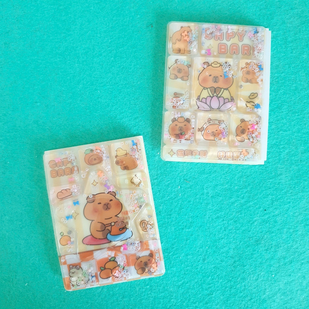 XO A7 spring notebook with images of Capybara, kurumi, cimaoroll ...
