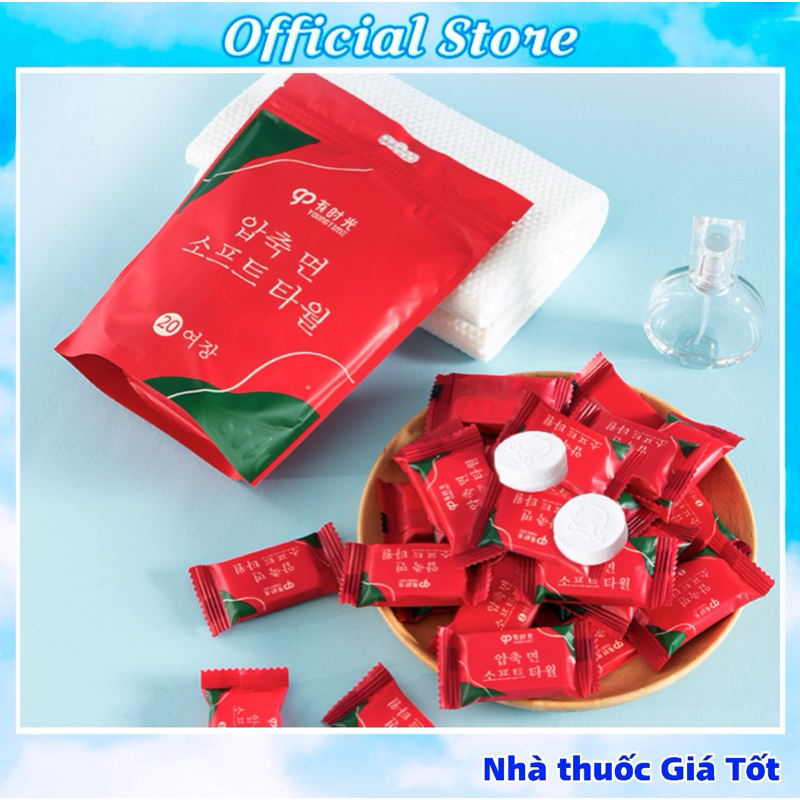 Bag of 20 Korean Mini Compressed Tissues, Disposable Candy Form ...