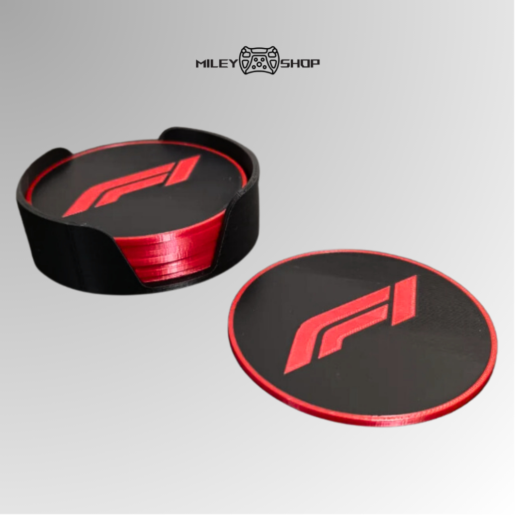 High quality 3D printed F1 logo plastic coasters | Shopee Philippines