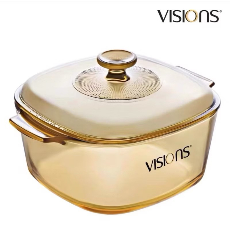 VISIONS GLASS POT MADE IN FRANCE 3.0 SQUARE LITER | Shopee Philippines