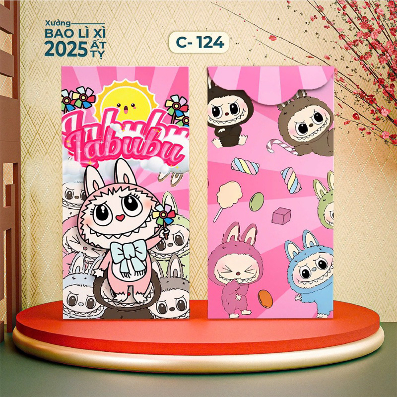 Traditional] Set Of 10 Cute Cartoon Red Packets, capybara, labubu ...