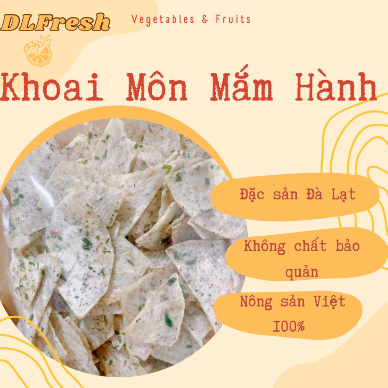 Dried taro with onion sauce DLFresh Crispy taro, good taste 250g ...