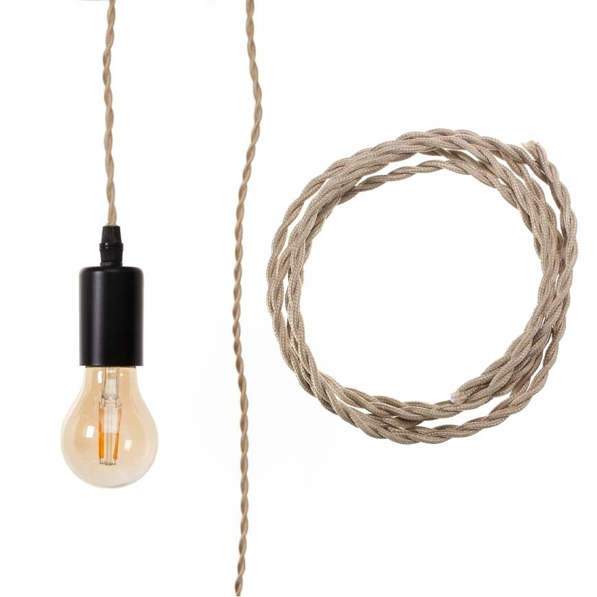 Umbrella-covered electrical wire / Imitation rope electrical wire ...