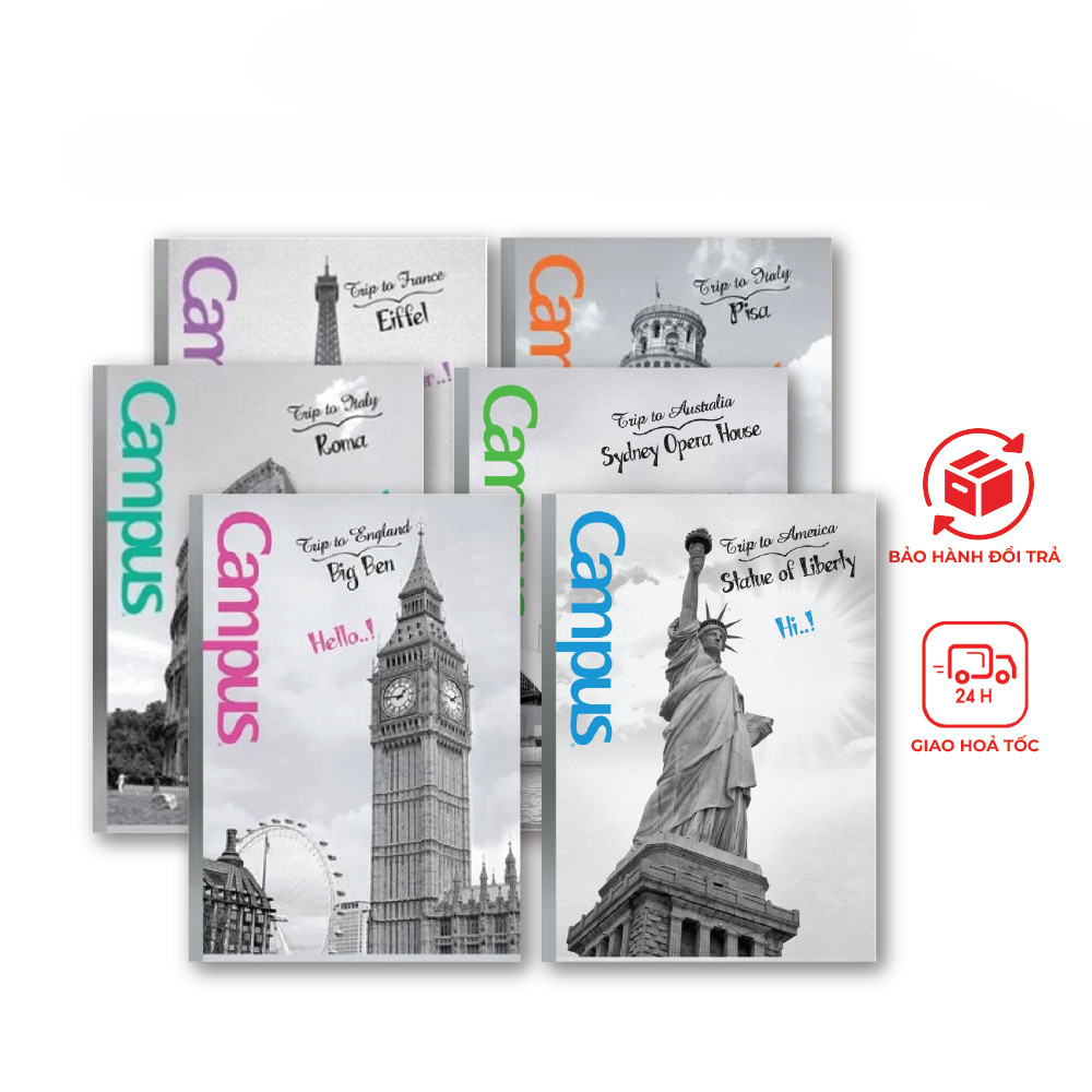 Campus Landscape horizontal notebook 80/120/200 pages Genuine for ...