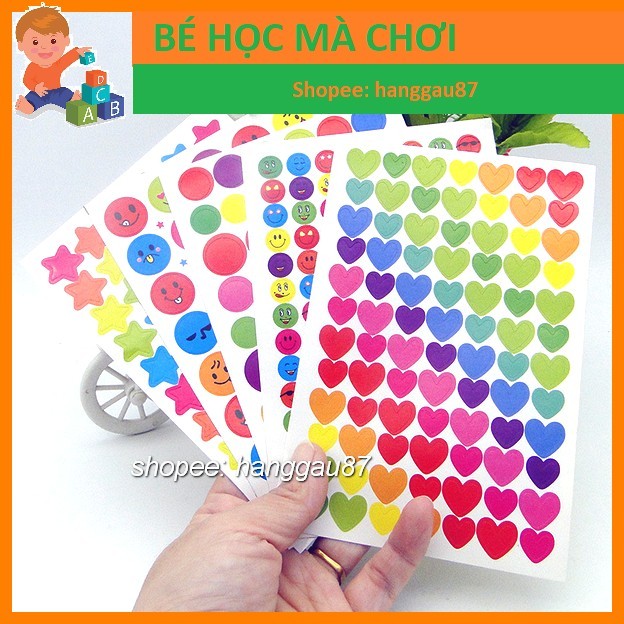 Student reward stickers, star smiley face stickers, cute notebook ...