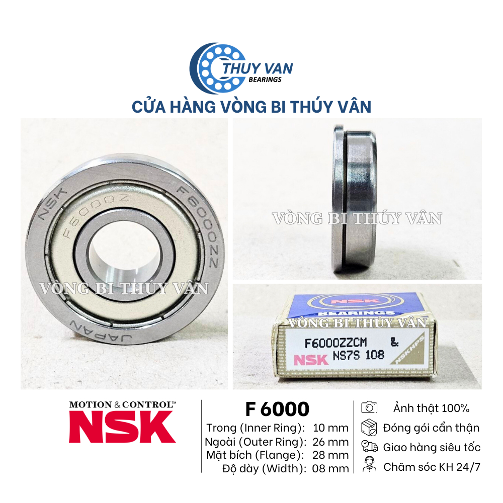 NSK single flange flanged bearing F 6000 6001 6002 | Shopee Philippines