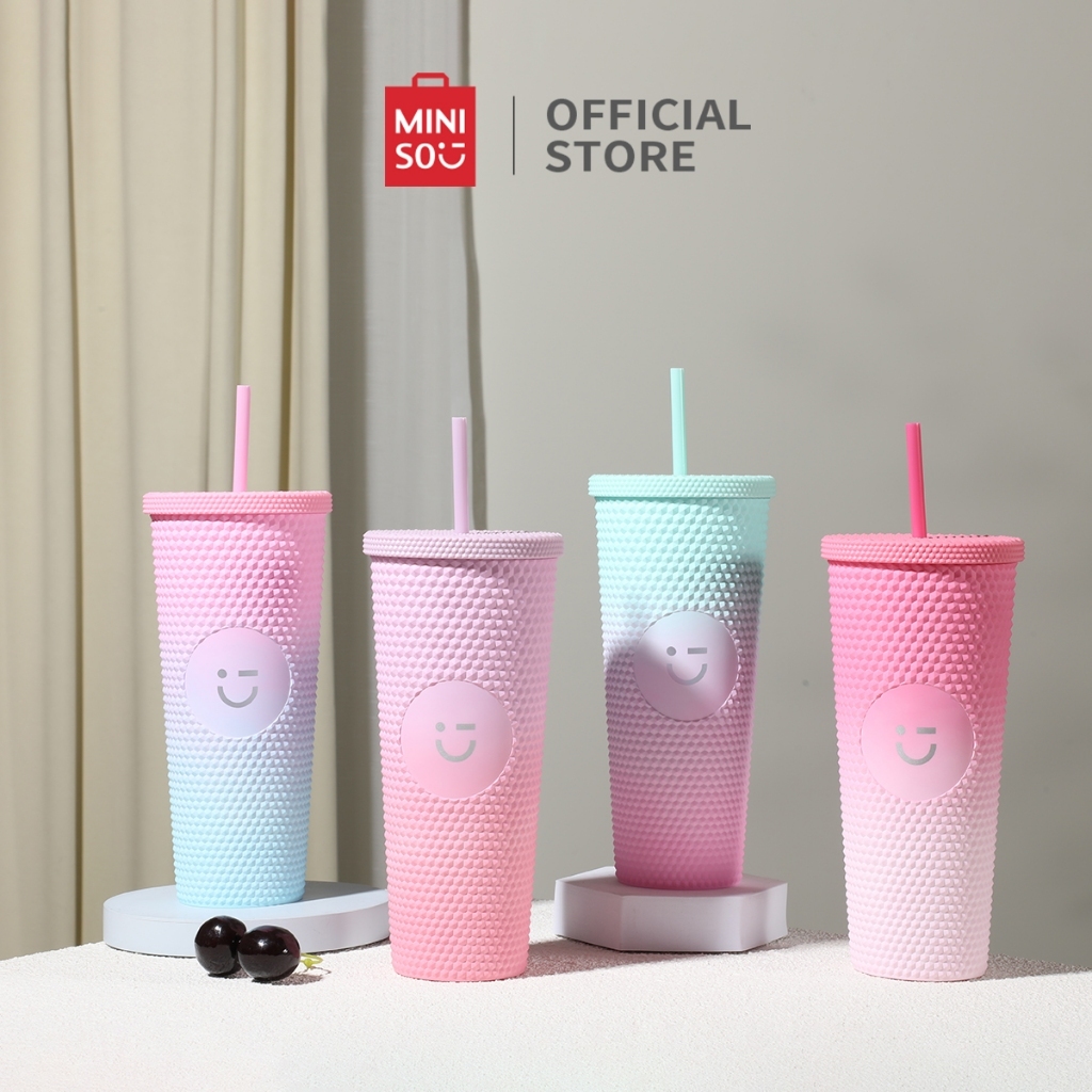 MINISO Minso X Sweet Funk Series Plastic Cup with Straw | Shopee ...