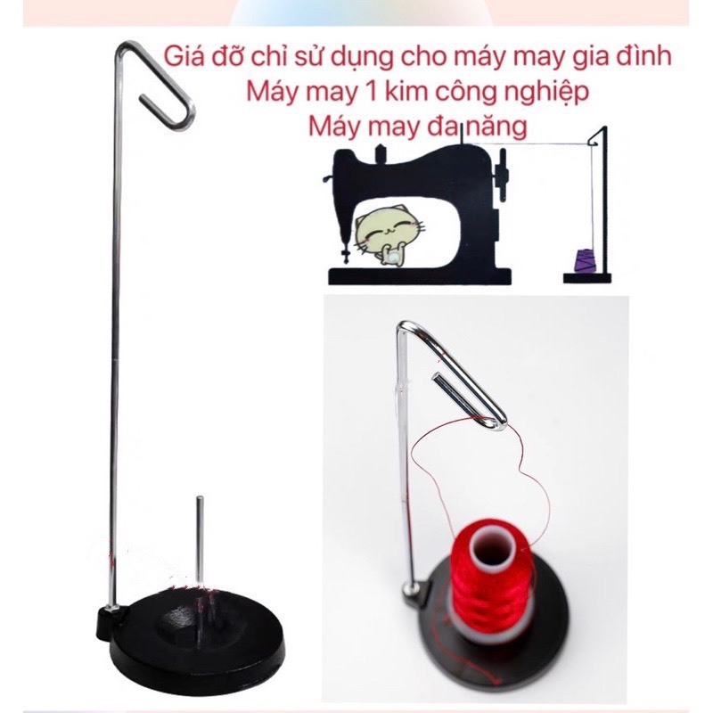 Specialized thread holder attached to the table used for all types of ...