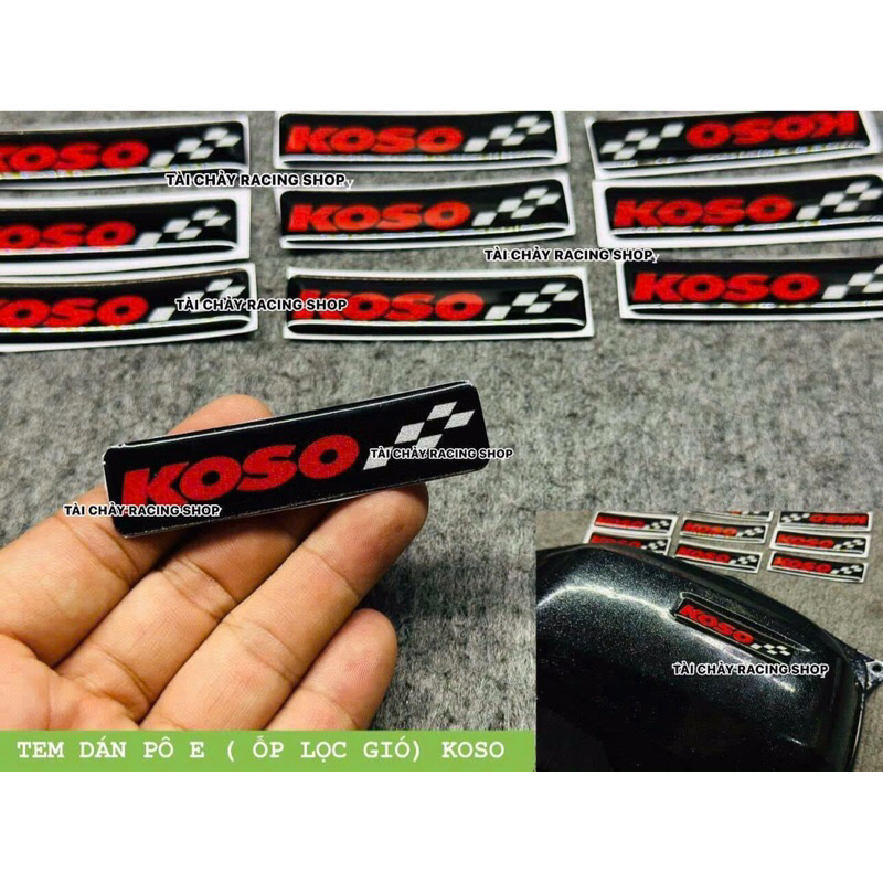 [ 1 PIECE ] KOSO FLOATING STICKER FOR PUMP E (AIR FILTER COVER ...