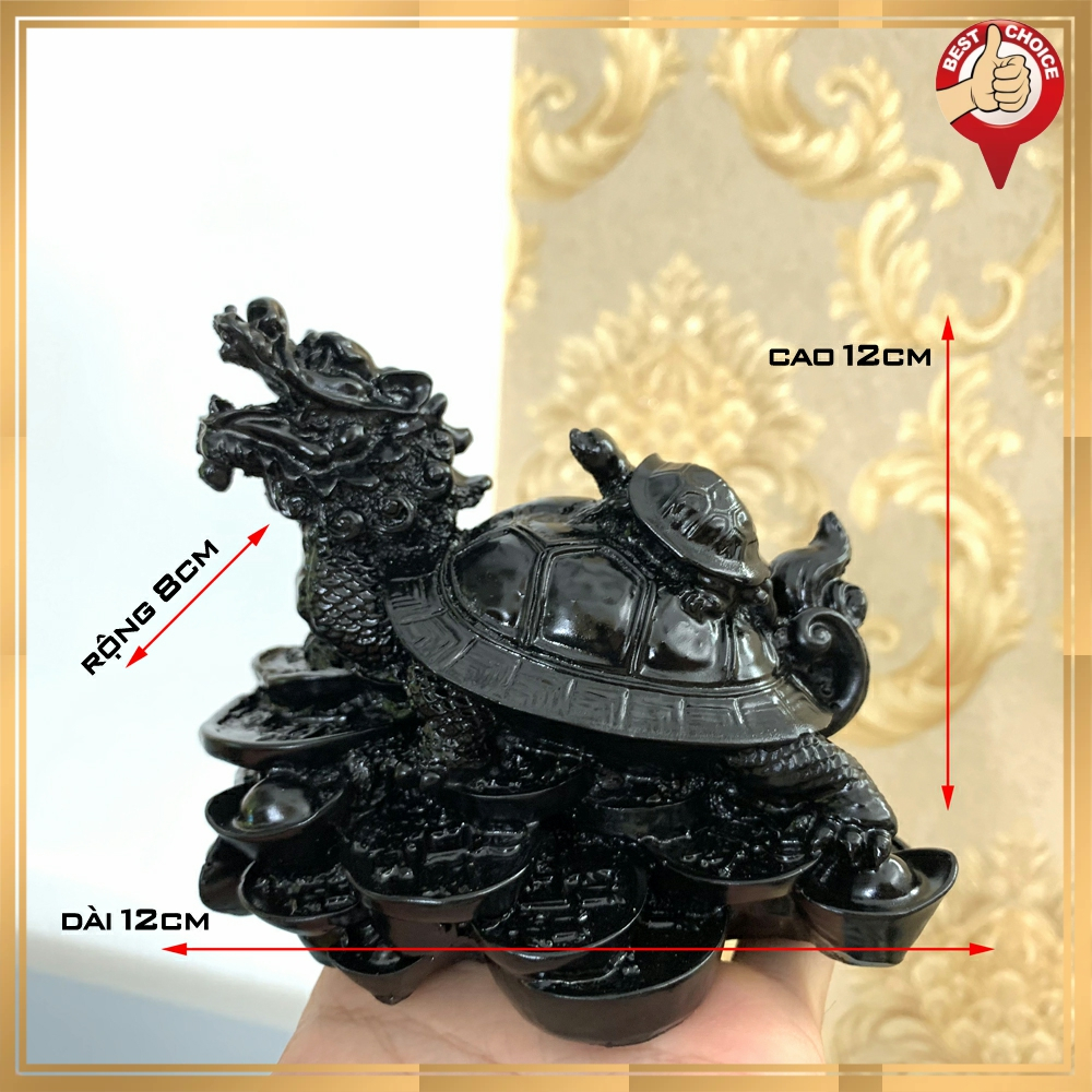 Dragon turtle stone statue _ Dragon head turtle feng shui decoration - Dragon turtle carrying ...
