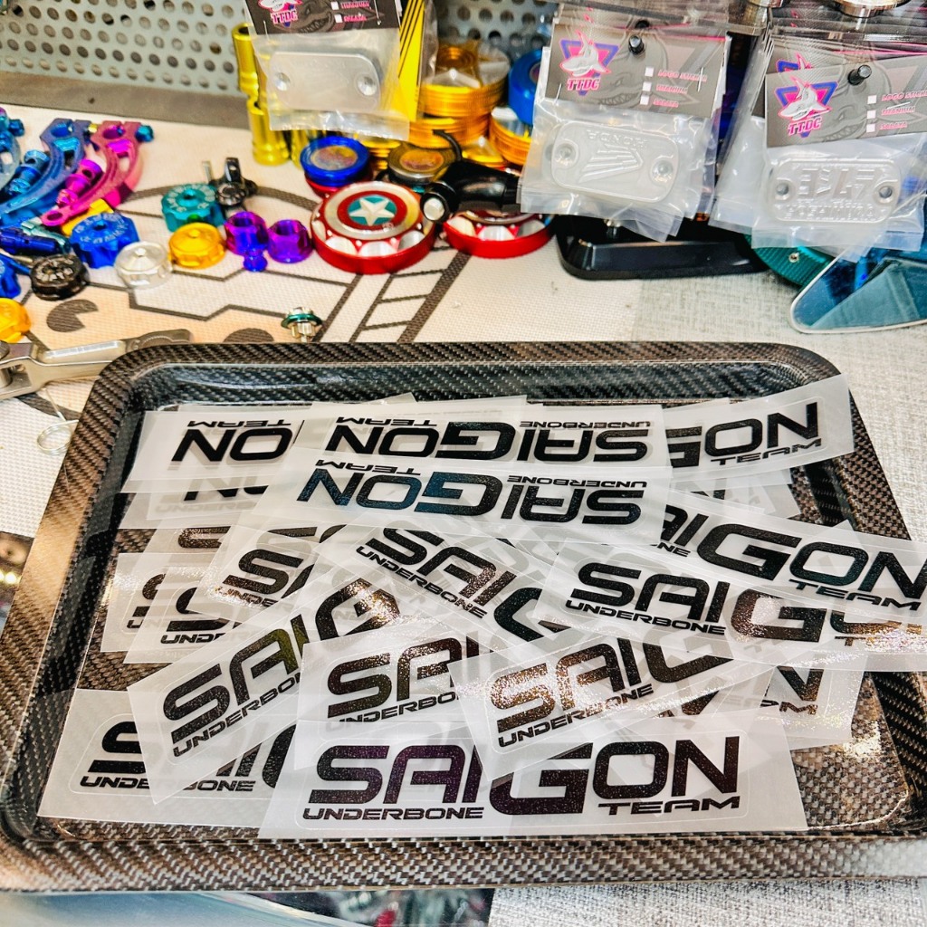 [ Price for 1 Stamp ] Saigon Underbone Team Transparent Logo Sticker ...