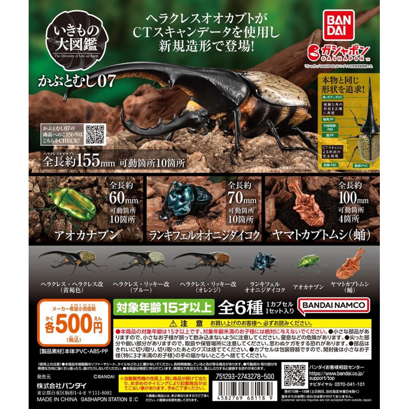 [Genuine] Gashapon/ Capsule toy Premium Bandai - Beetle vol 7 | Shopee ...