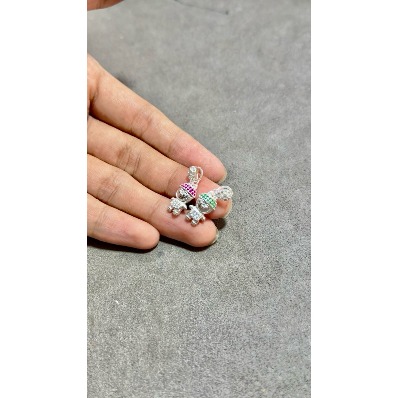 High quality 950 Italian silver pendant with labubu shape | Shopee ...