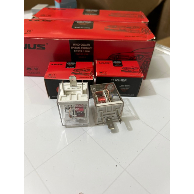 3-pin turn signal relay 12v 24v. UUS 3-pin flashing relay | Shopee ...