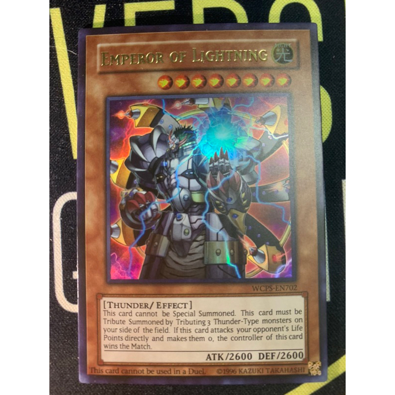 Yugioh Emperor of Lightning Champion Card - WCPS-EN702 - Ultra Rare ...
